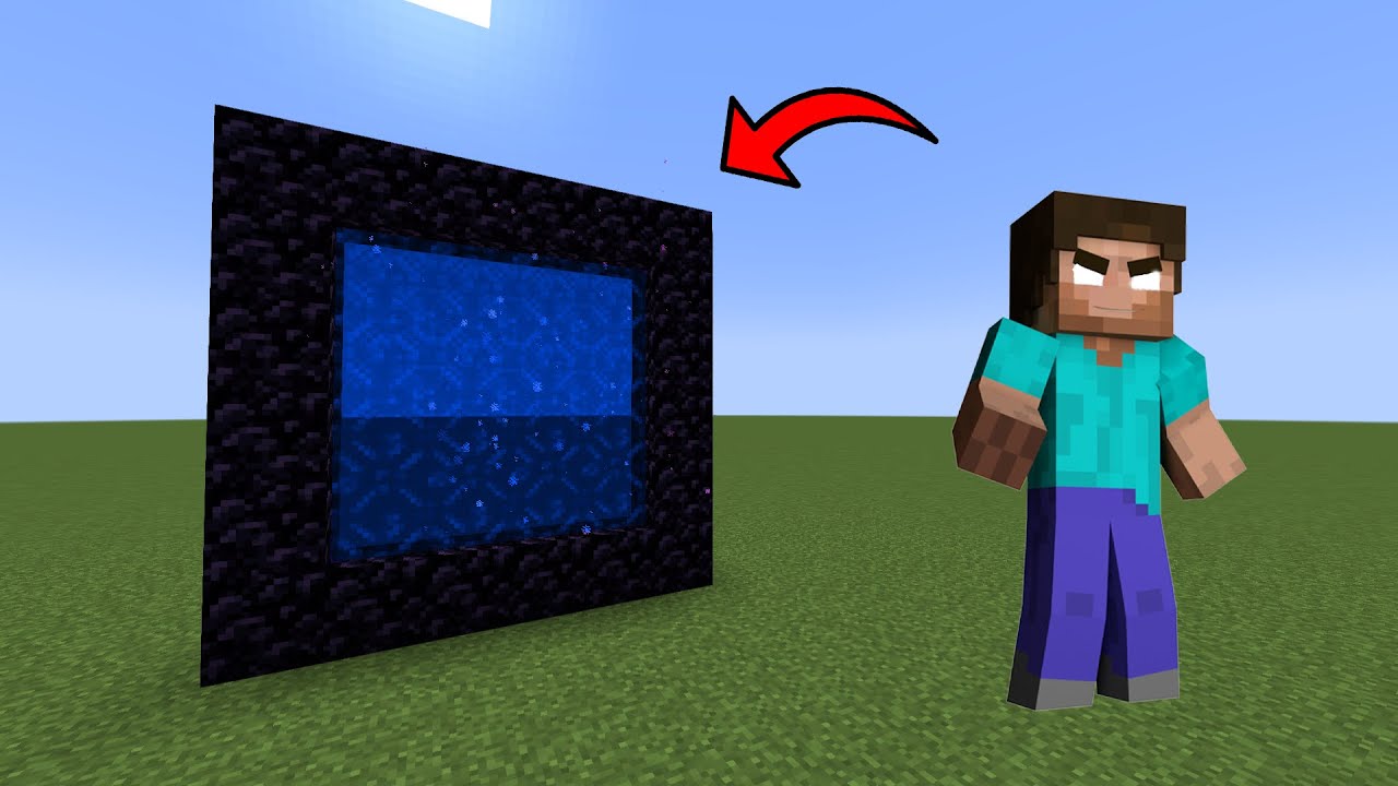 How To Make A Portal To The Herobrine Dimension In Minecraft - YouTube