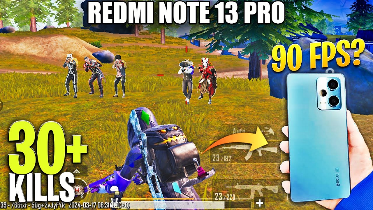 Redmi Note 13 Pro Pubg Test 🥵 | Smooth + 60 FPS ⚡ | Pubg Mobile ...