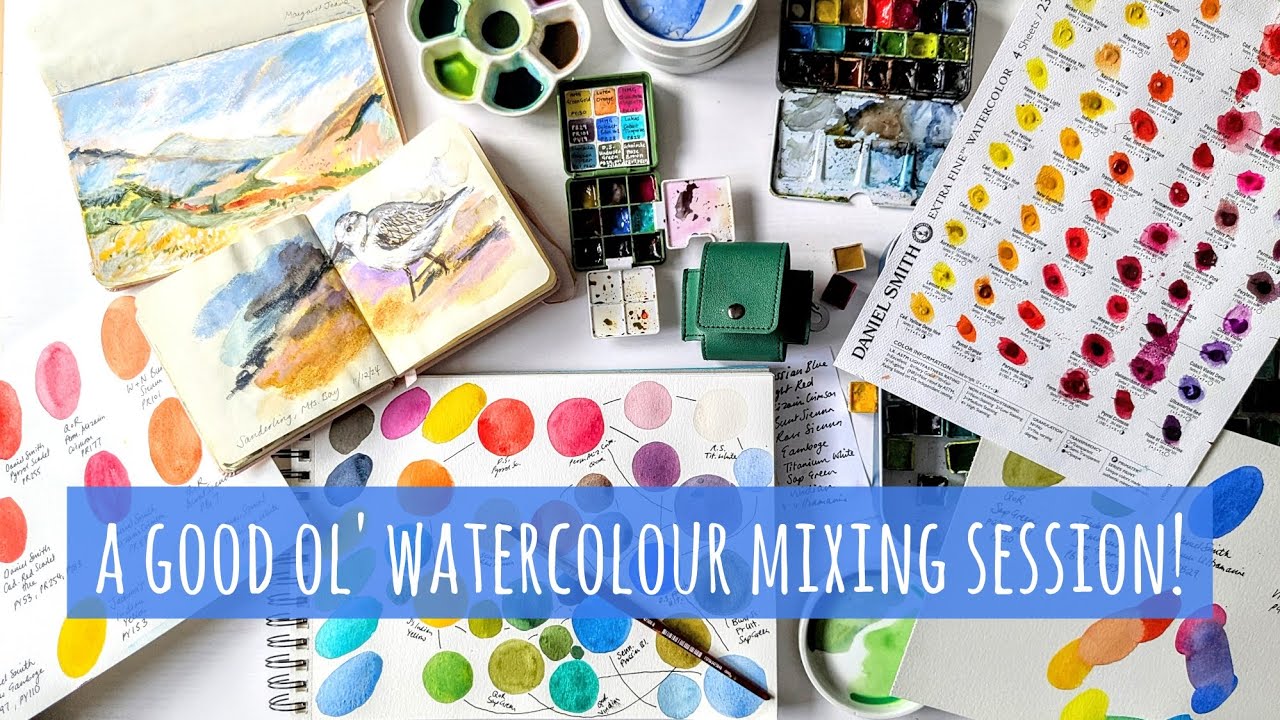 Trying Out A Recommended Beginner's Watercolour Paint Palette: Colour ...