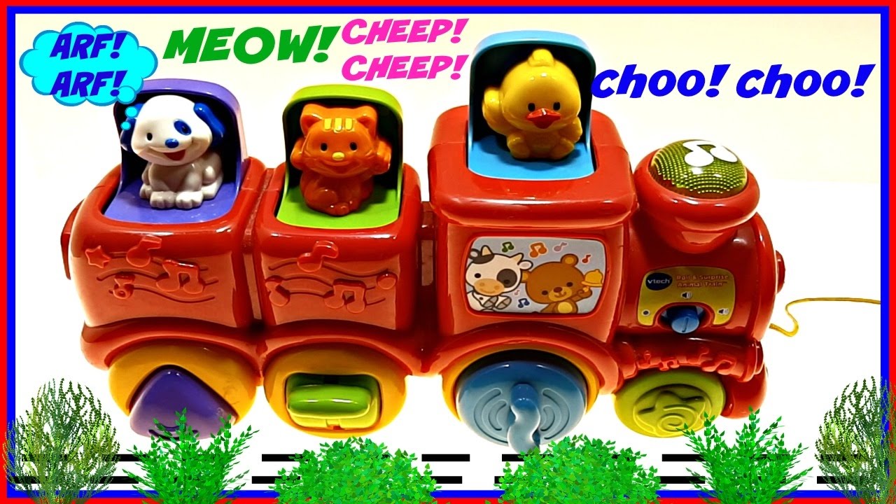 Baby Learning Toys Video Roll And Surprise Animal Train - YouTube