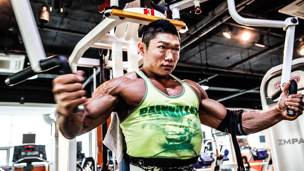 [개근질닷컴]보디빌딩 세계챔피언 류제형 가슴운동 / Bodybuilding World Champion Ryu Je Hyeong ...
