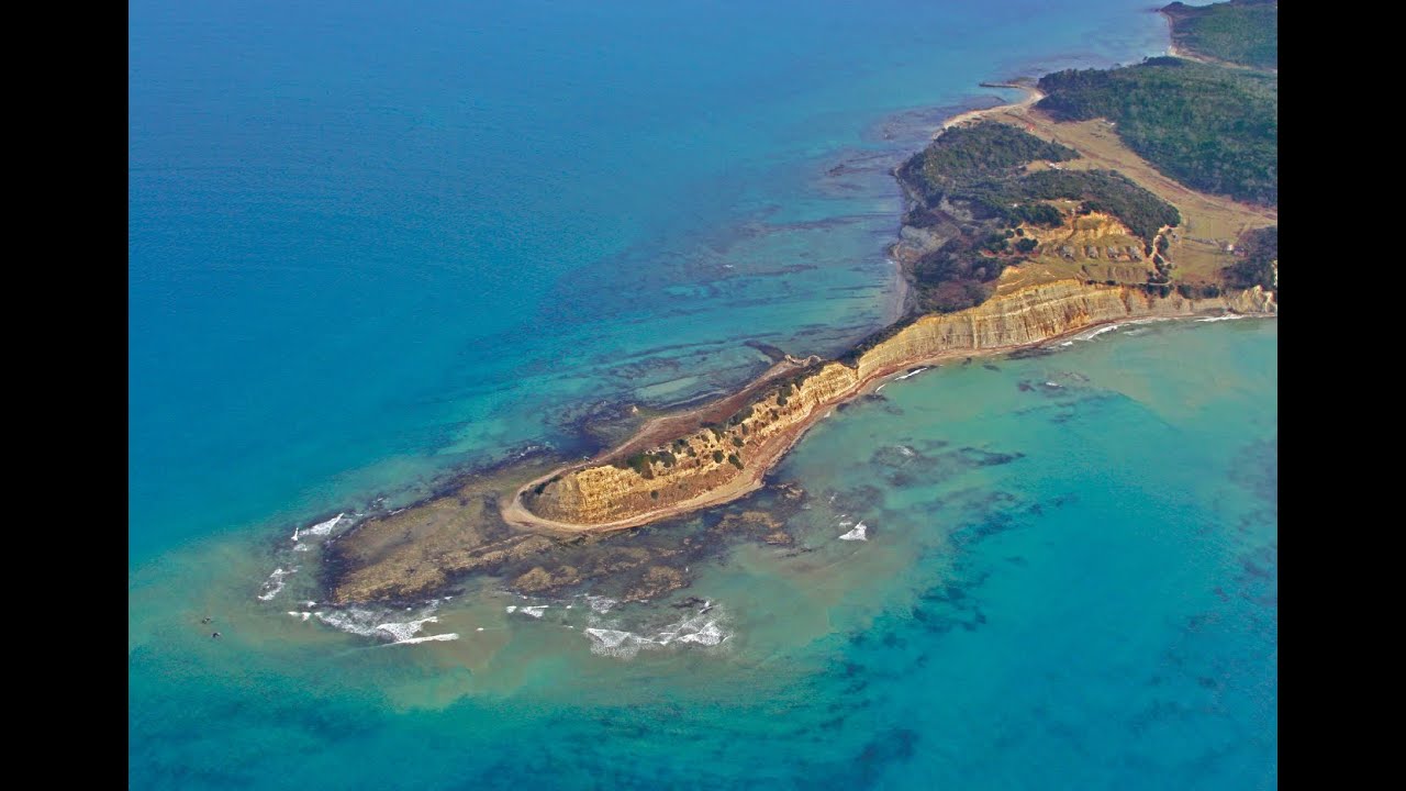 Kepi i Rodonit - Cape of Rodon - from the Air. - YouTube