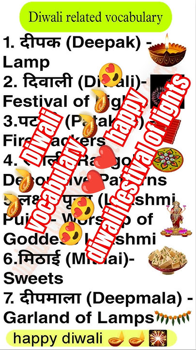 Happy diwali 🪔🪔🎇🎇🎇🪔#gk #vocabulary #festivalrangoli #deepavali # ...