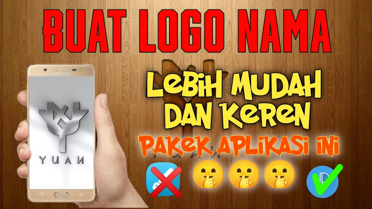 Membuat logo nama di Android,🤔 apa iya lebih mudah pakek aplikasi ini ...