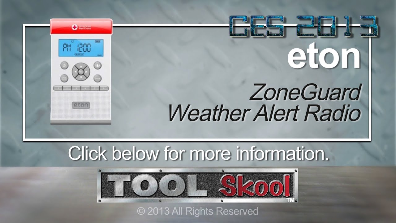Eton ZoneGuard Weather Alert Radio - Tool Skool - CES 2013 - YouTube