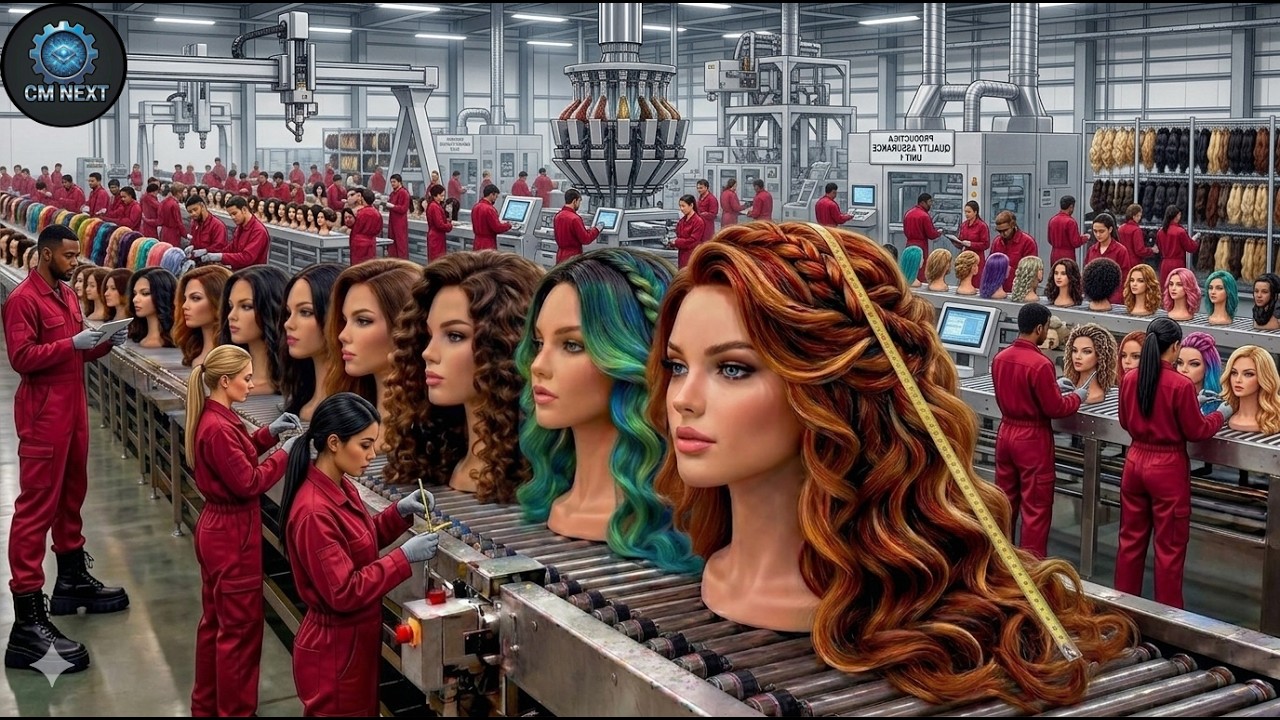 From Human Hair to Luxury Wigs | Inside a Massive Wig Factory (Full ...