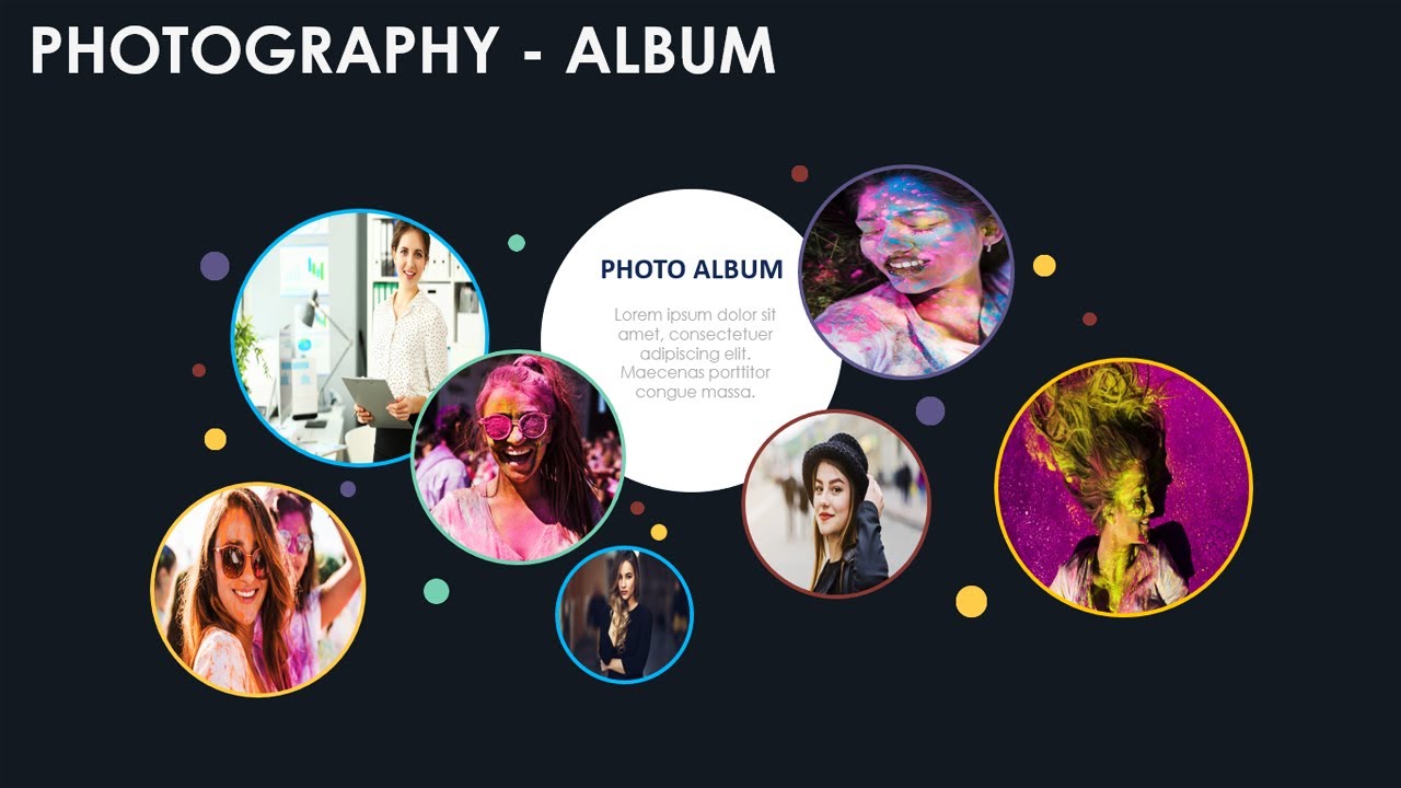 PowerPoint tutorial No 319 Animated Photo Album slide in PowerPoint ...