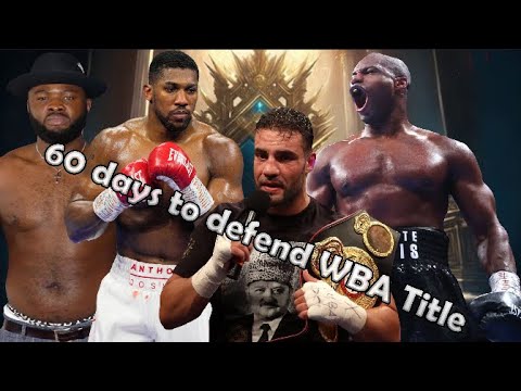The RACE IS ON following WBA Order to Manuel Charr!! Anthony Joshua ...