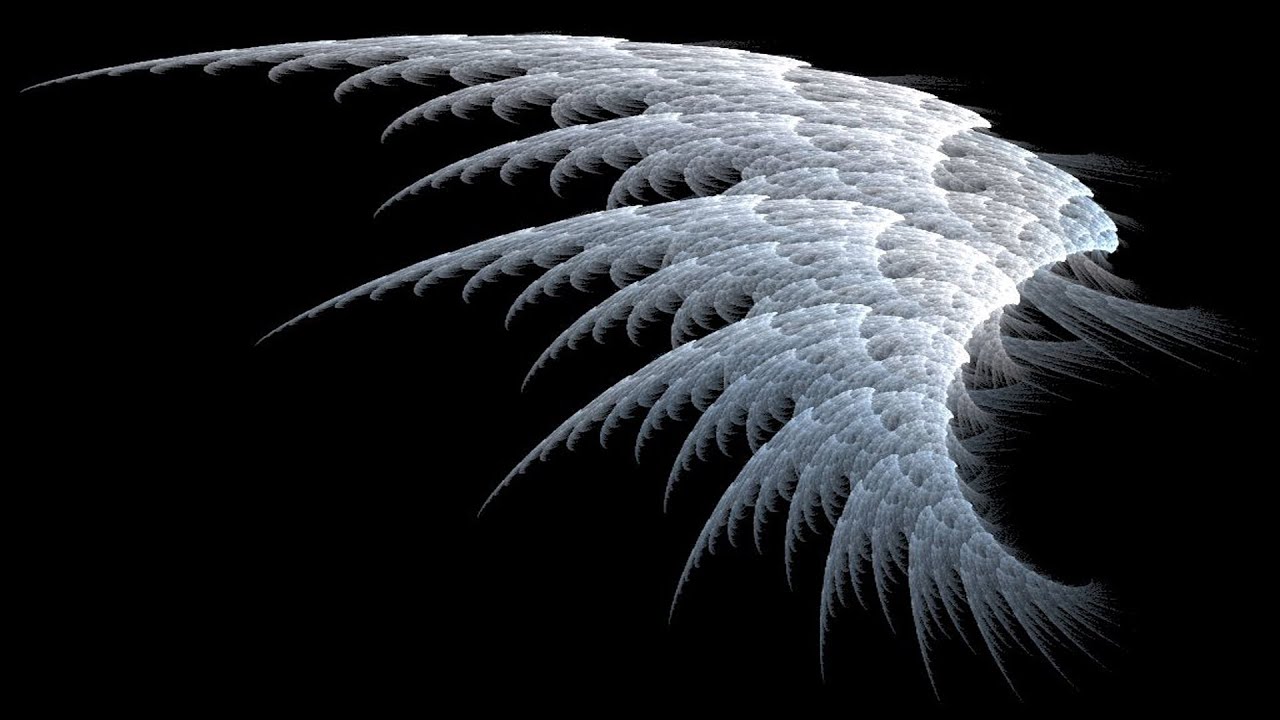 Wallpaper Blue Wings Dark
