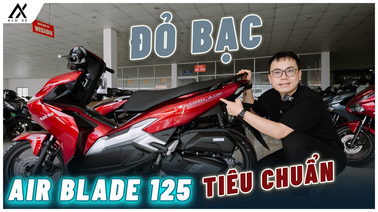 Chi tiết Honda Air Blade 125 Tiêu Chuẩn Đỏ Bạc 2025 | Giá xe Air Blade ...