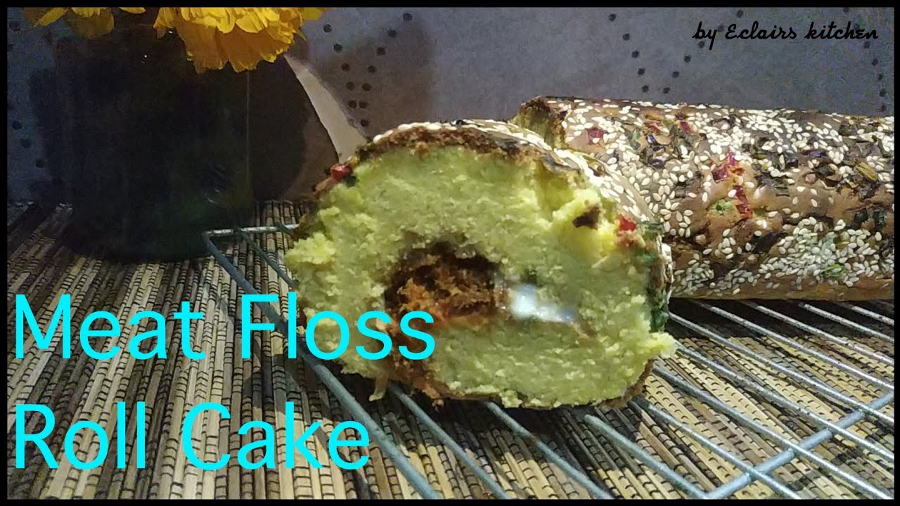 BOLU GULUNG ABON | meat floss roll cake - YouTube