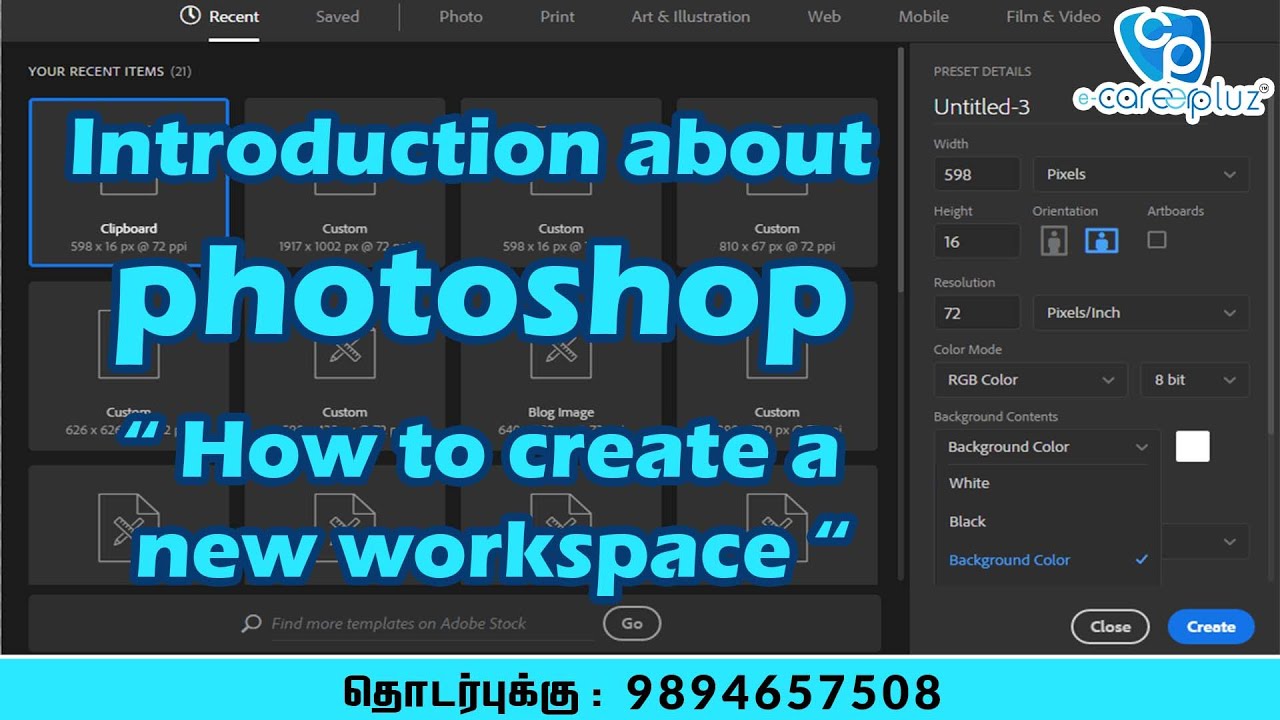 HOW TO CREATE NEW WORKSPACE IN PHOTOSHOP FOR ADMISSION 9894657508 YouTube how-to-create-new-workspace-in-photoshop-for-admission-9894657508-youtube