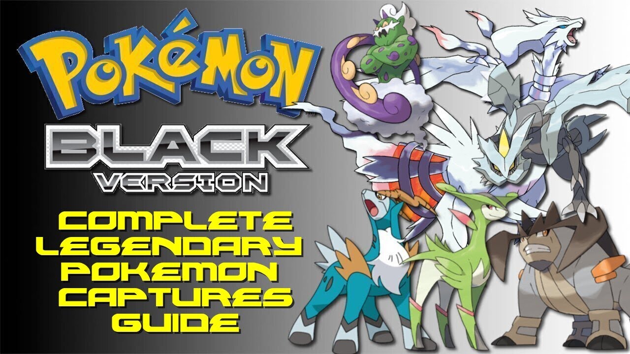 Pokemon Black: All Legendary Pokemon Captures - YouTube