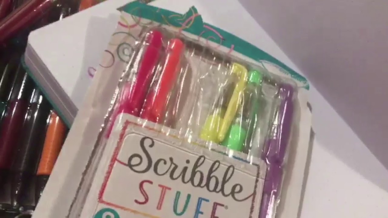 Trying out Scribble Stuff Florescent Gel Pens vs Pilot G2 Premium Gel Roller Pens - YouTube