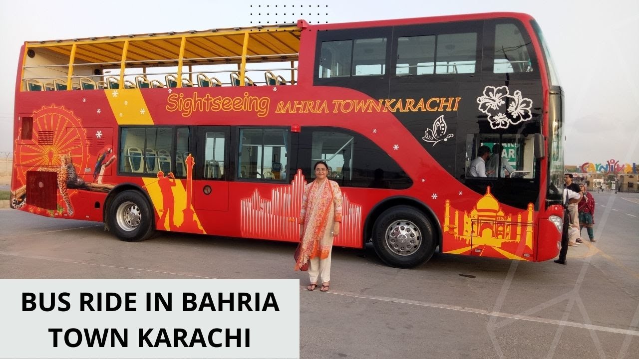 Bus Ride in Bahria Town Karachi - YouTube