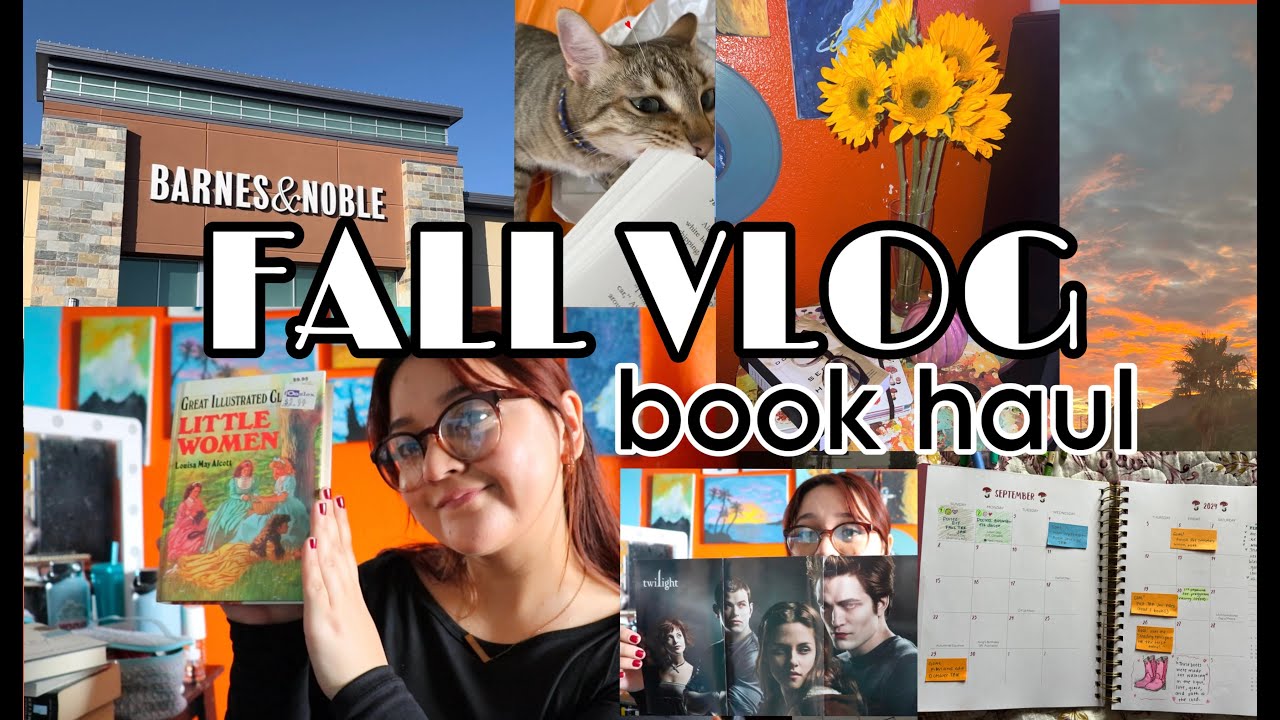 MY FIRST FALL & BOOK VLOG 🍂 | reading, shopping, journaling, thrifted ...
