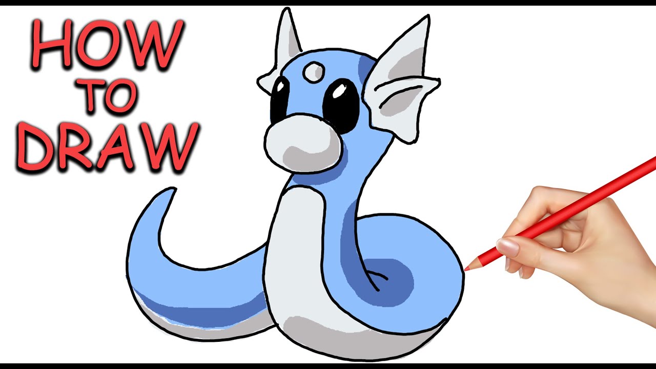 How to Draw Pokemon - Dratini - YouTube