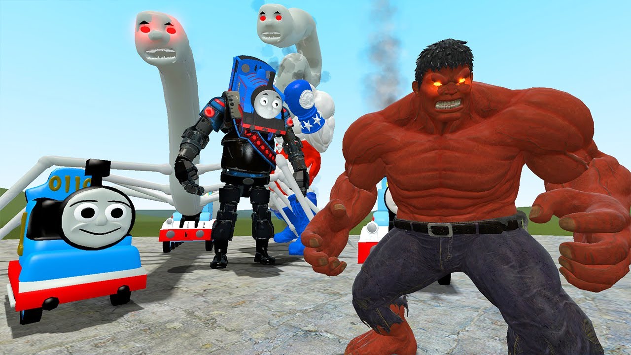 HULK VS ALL THOMAS CURSED THOMAS! | In Garry's Mod - YouTube