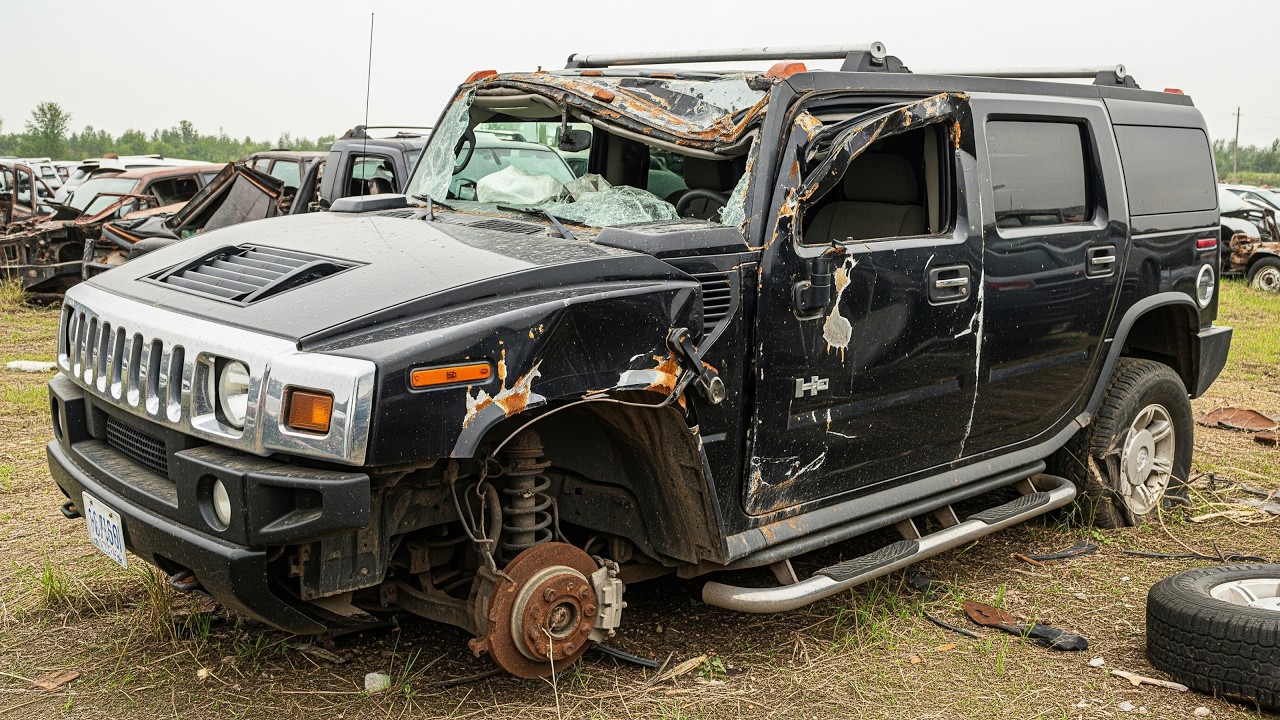 Restoring a Long-Abandoned Hummer H2 | From Junkyard Wreck to Beast ...