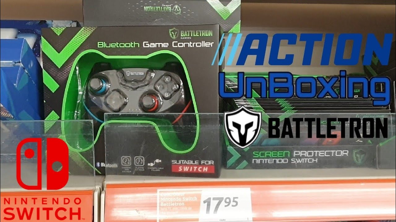 UNBOXING + TEST Manette BATTLETRON Nintendo SWITCH 🔴🔵 17,95€ chez ...