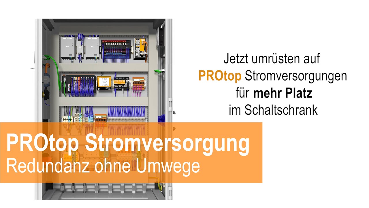 PROtop Stromversorgungen für mehr Platz dank integrierten MOSFETs - YouTube