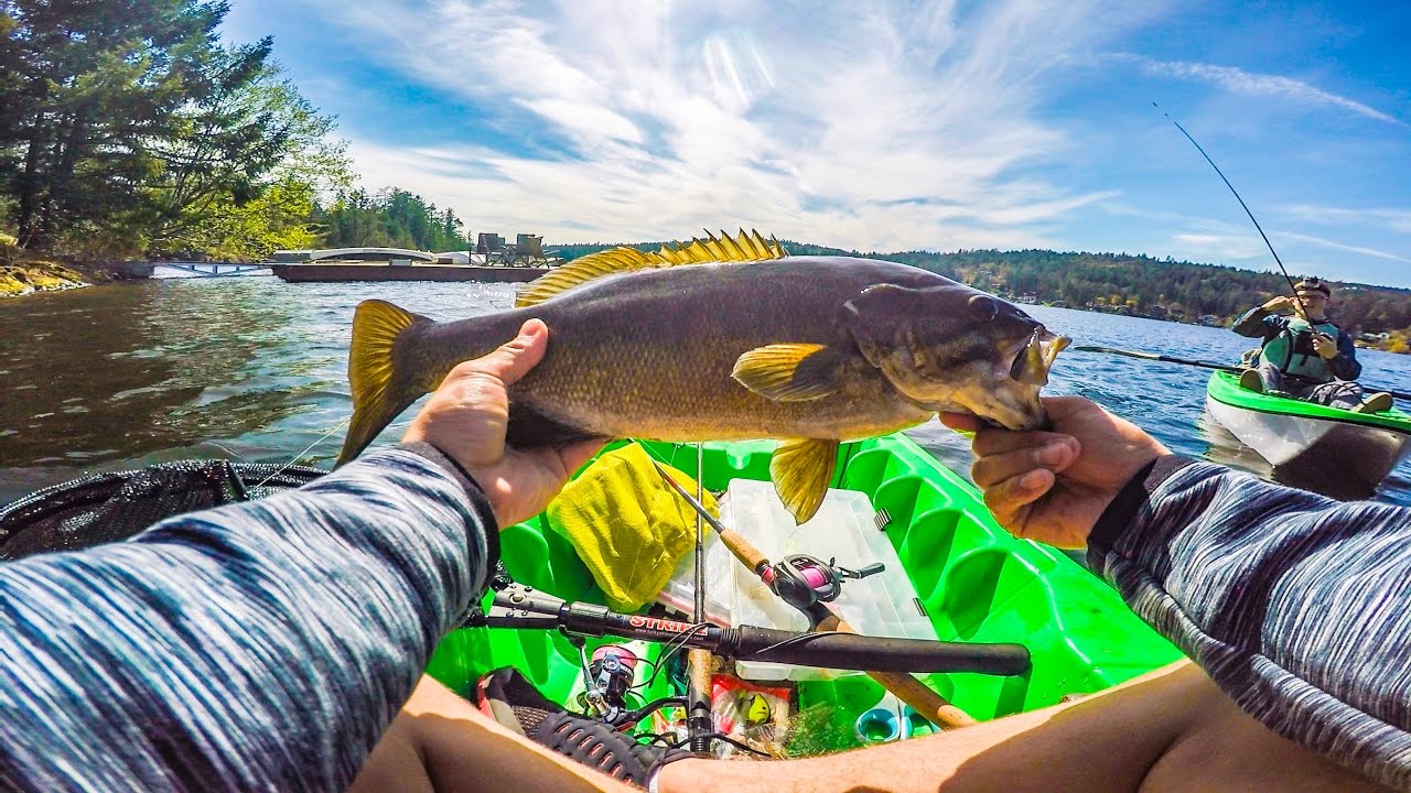 Catching MASSIVE Spring Smallmouth!! Prospect Lake BC - YouTube