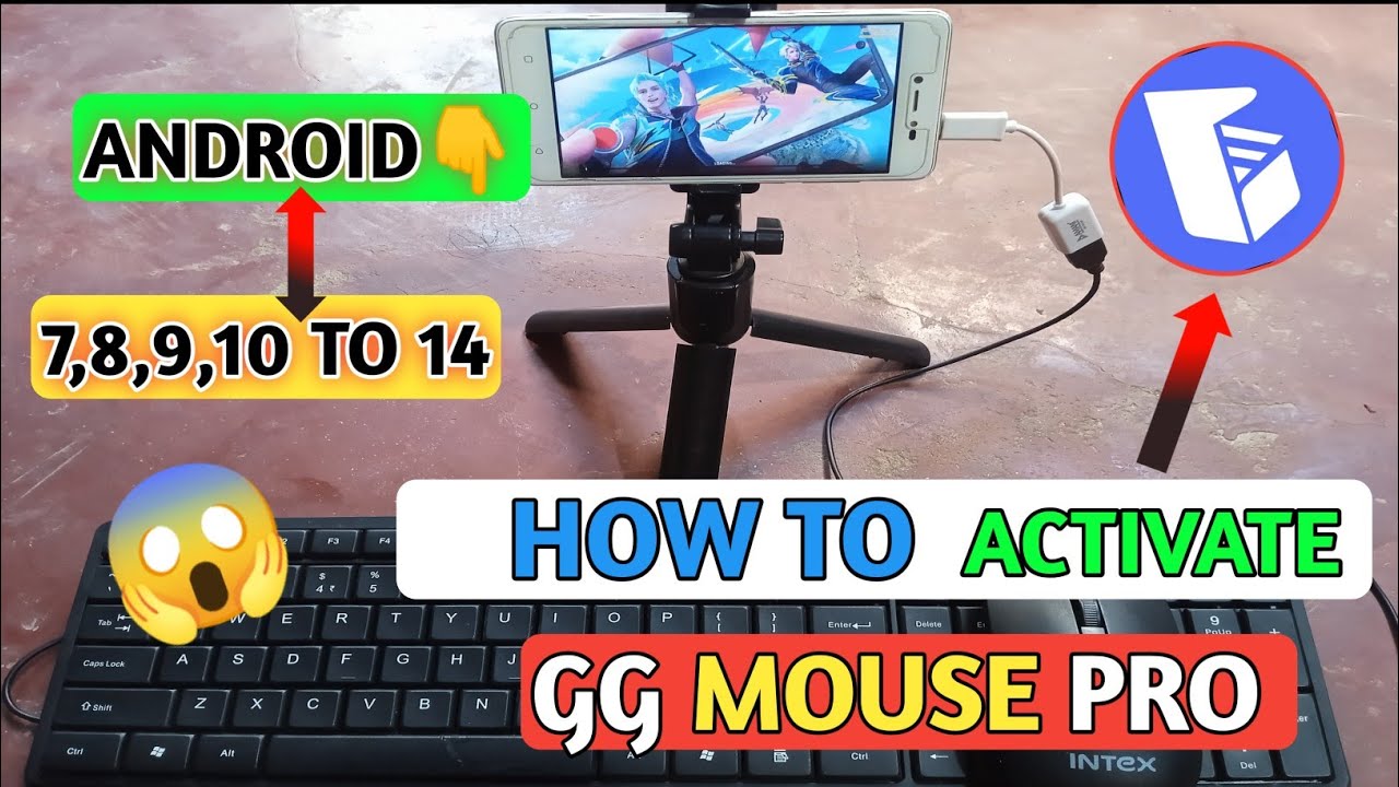 😱HOW TO ACTIVATE GG MOUSE PRO ANDROID👉7,8,9,10 TO 14|| SINGLE PHONE||GG ...