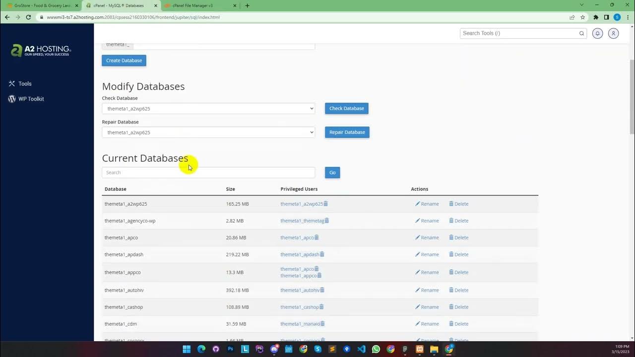 How To Create Database For Grostore Laravel Script Youtube