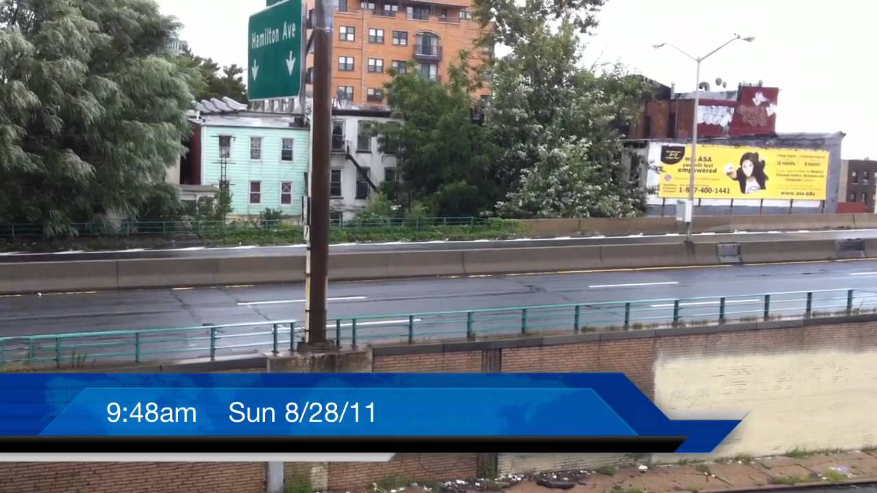 **Exclusive Footage** Hurricane Irene, Prospect Expressway Exit #1 ...