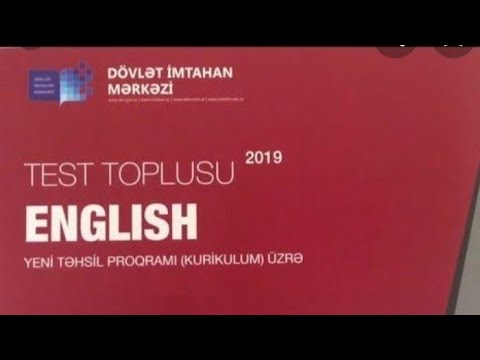 2019-cu il INGILIS DILI TEST TOPLUSU(1-ci hisse)THE PASSIVE VOICE(1-den 54-e kimi)izahi
