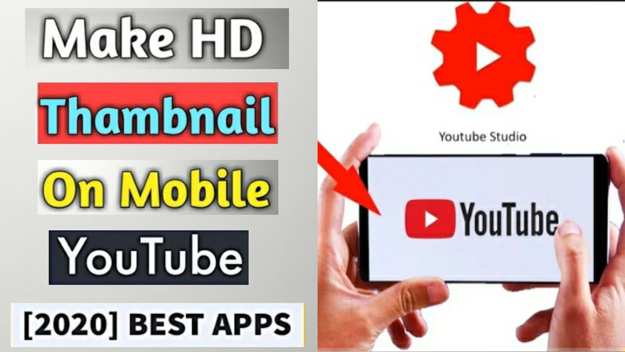 How To Make YouTube Customise Thumbnail ? For YouTube videos app ...