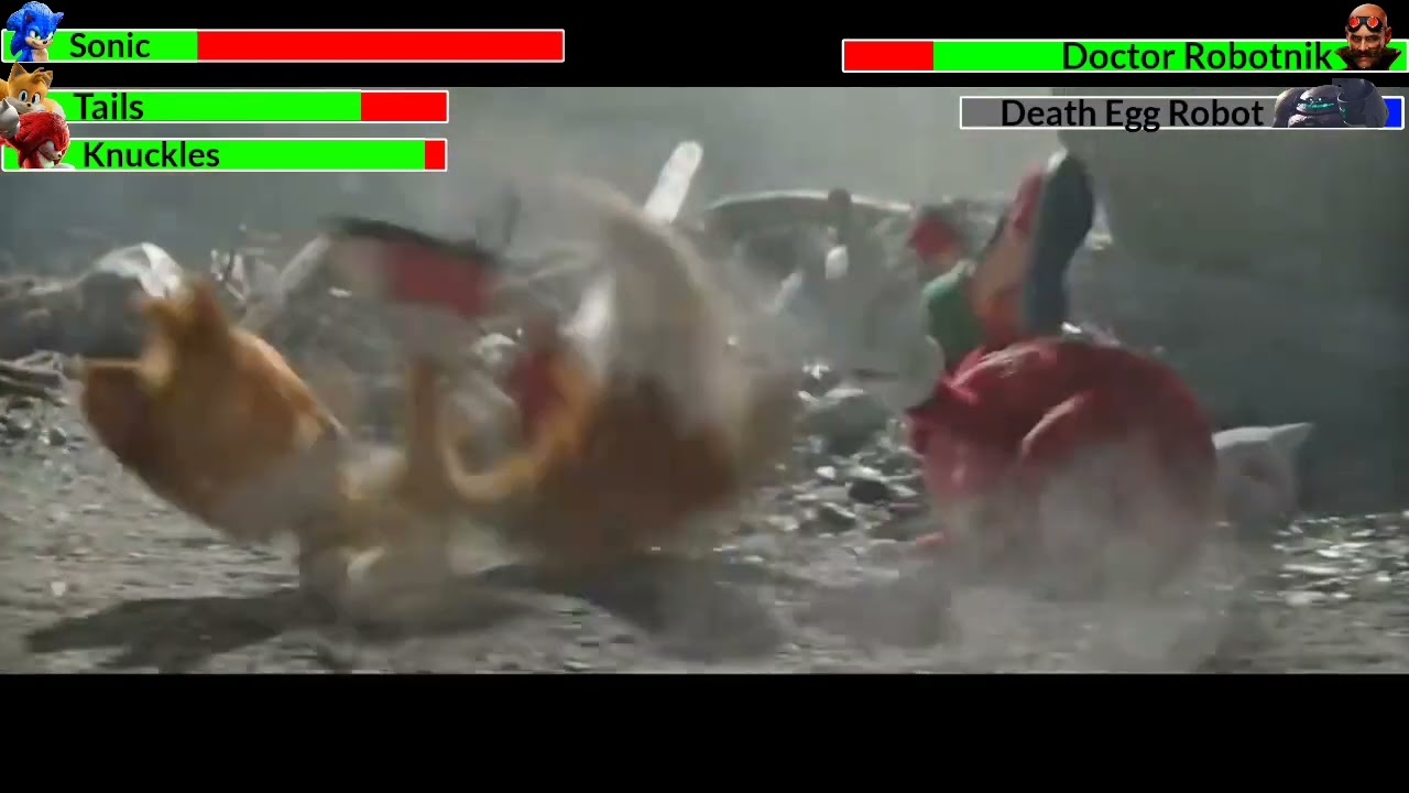 Sonic the Hedgehog 2 (2022) Final Battle with Healthbars 2/3 - YouTube