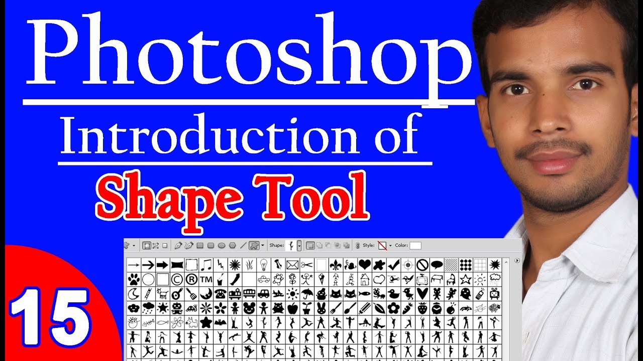 Best information of Photoshop Shape Tool tutorial number 15 - YouTube