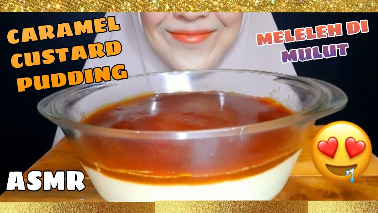 Asmr Mukbang Caramel Custard Pudding No Talking Vie Asmr Youtube