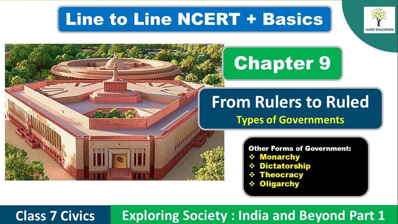 Chapter 9 From Rulers to Ruled Types of Governments Class 7 Civics ...