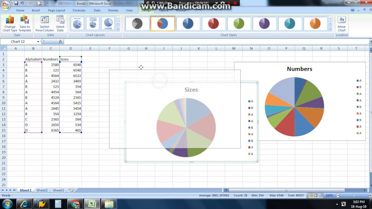 Microsoft Excel Basic Tutorial Part 2 Inserting Graph Pie Chart microsoft-excel-basic-tutorial-part-2-inserting-graph-pie-chart