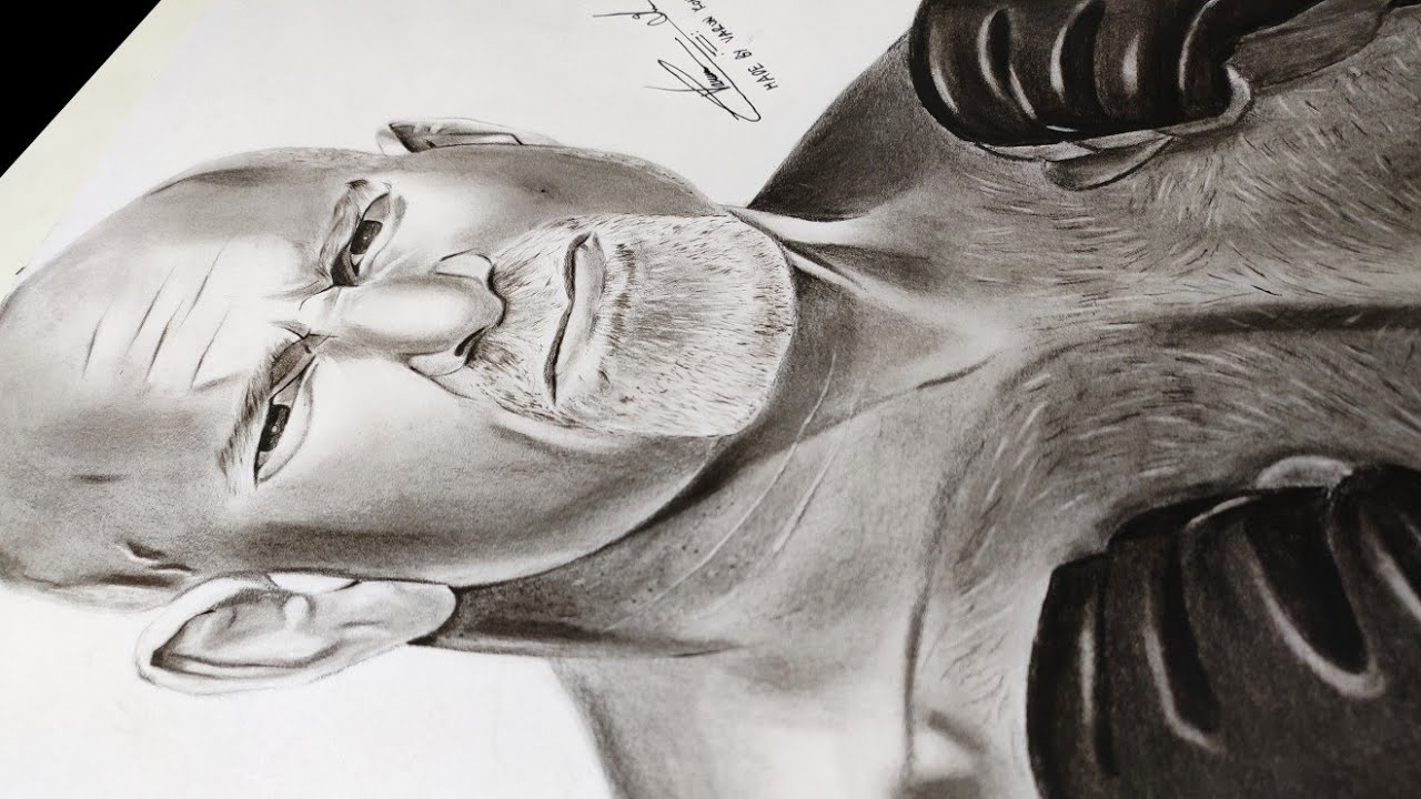 Drawing Goldberg - Timelaps | Wwe wrestler | Varun draw perfect - YouTube