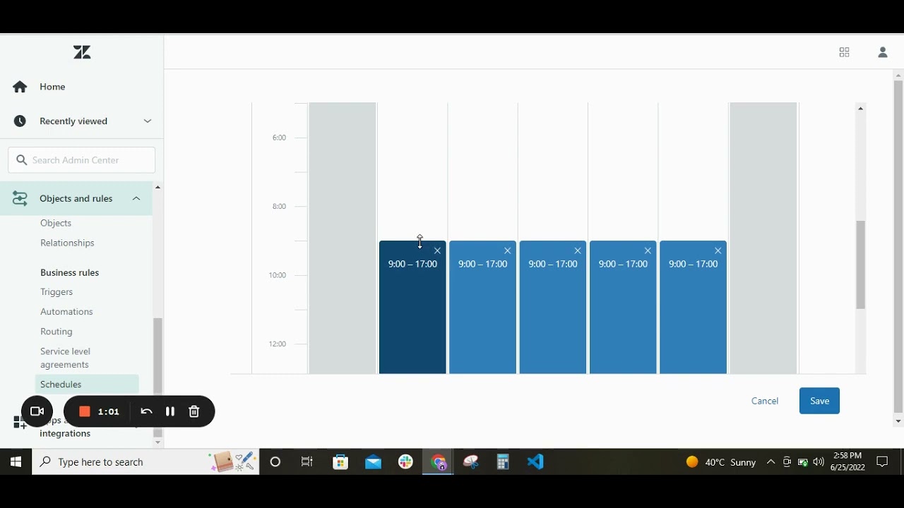 How to Create Schedules in Zendesk - YouTube
