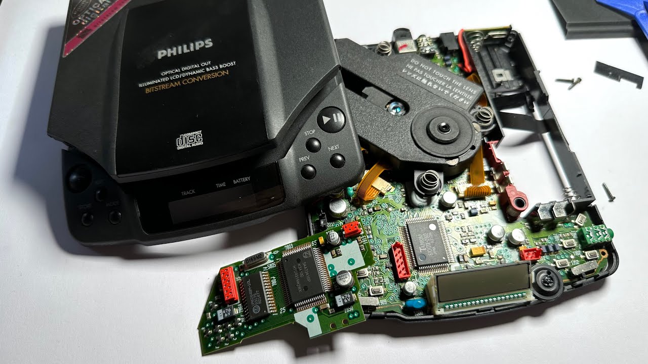 Philips az6826 Discman Personal CD Teardown - YouTube
