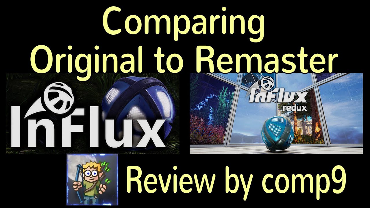 InFlux (Original) game vs InFlux Redux (Remastered) - YouTube