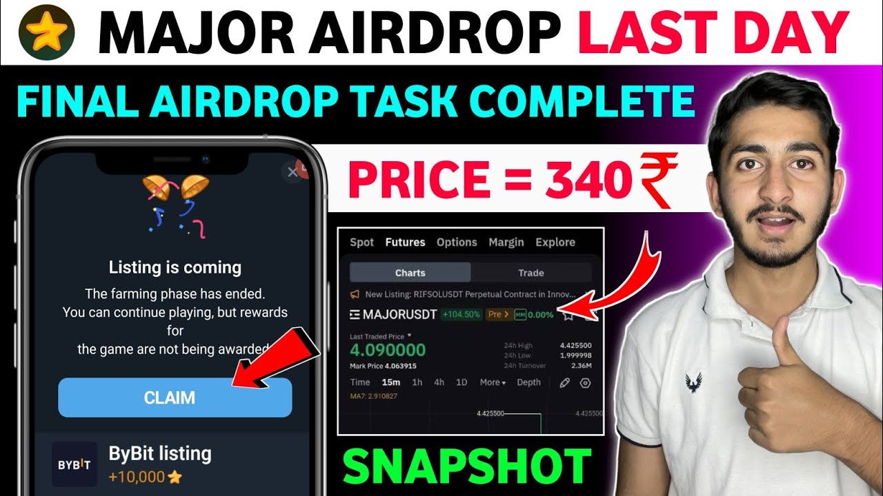 Major final Airdrop task | Major new update today | Major Airdrop ...