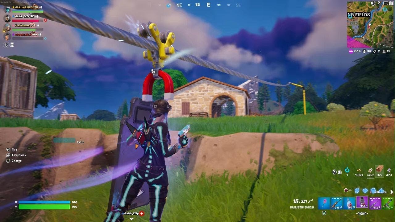 Fortnite riot shield shotgun - YouTube