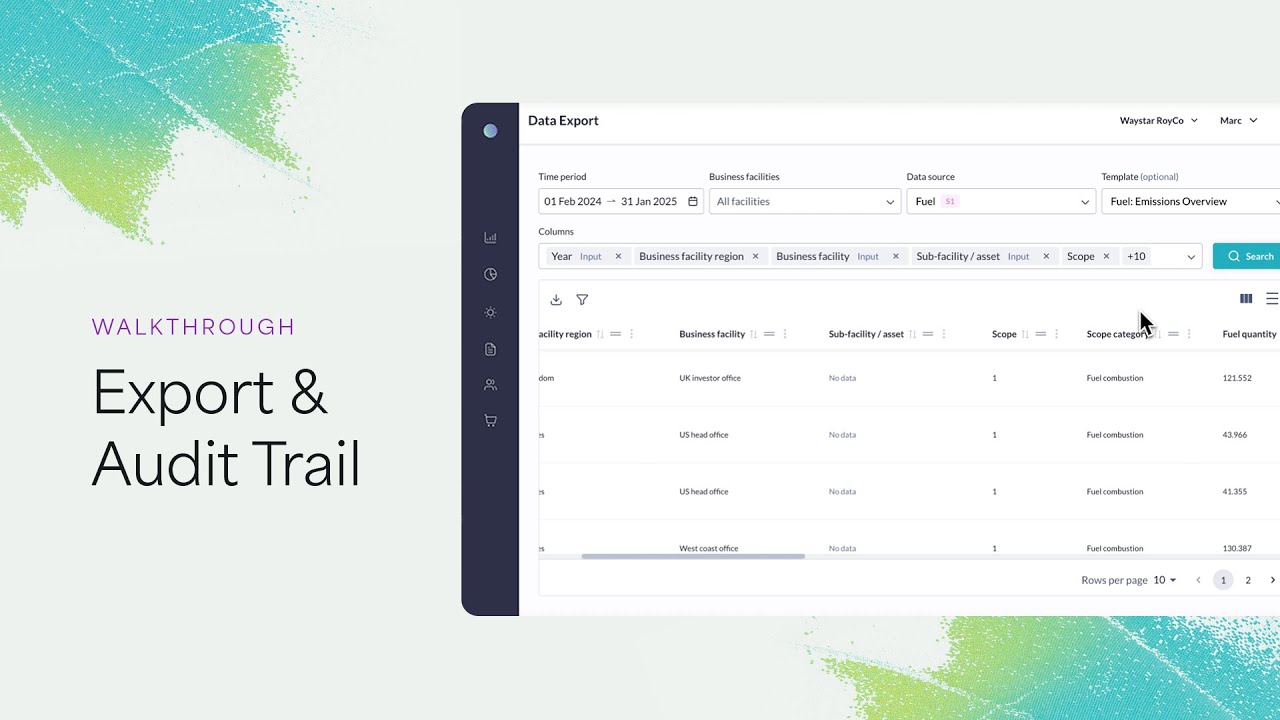Export & Audit Trail - Unravel Carbon - YouTube