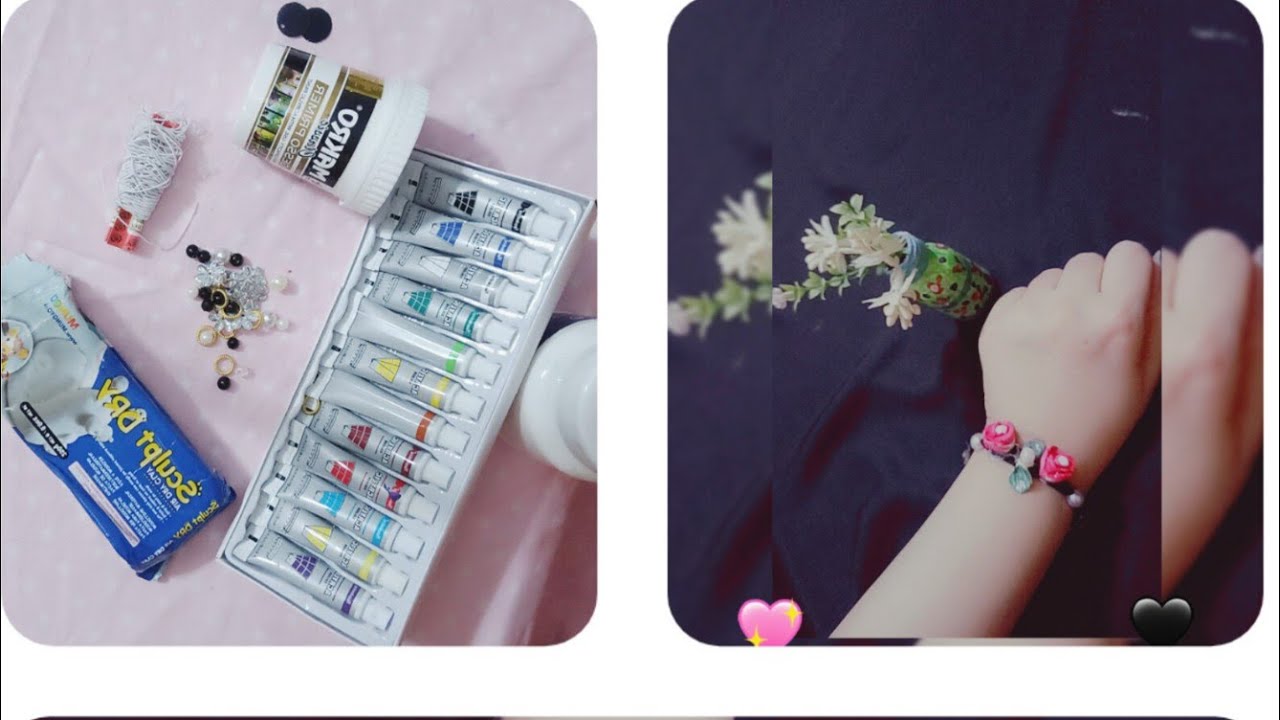 DIY Bracelet Tutorial Crafting a Stunning Air Dry Clay Bracelet from ...