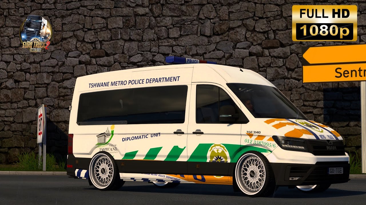 MAN TGE | Tshwane Metro Police Department | Euro Truck Simulator 2 v1 ...