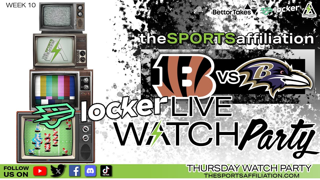 Thursday Night Football: Watch Along #NFL CIN Beangls @ BAL Ravens ...