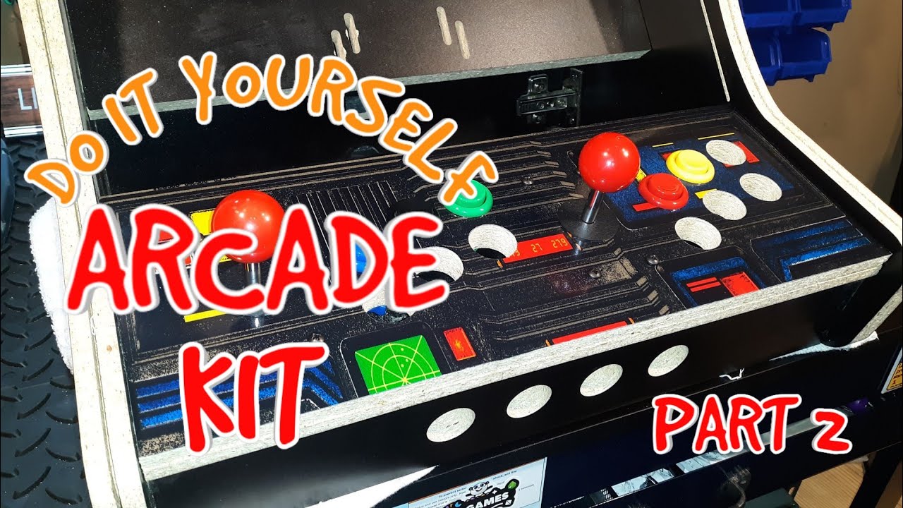 Applying A Control Panel Overlay: DIY Arcade Game Kit Part 2 - YouTube