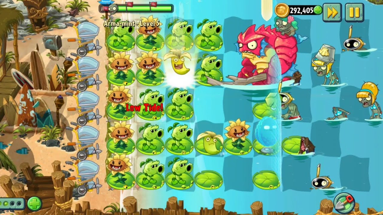 Plants vs zombies2. Arma-mint-Level 5. Plants vs zombies2 Arma-mint ...