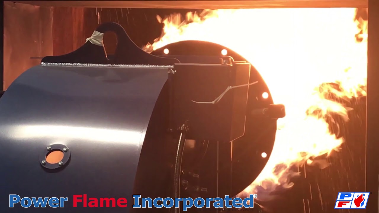 Power Flame Inc. - Low NOx Cmax Burner in Fire Test - YouTube