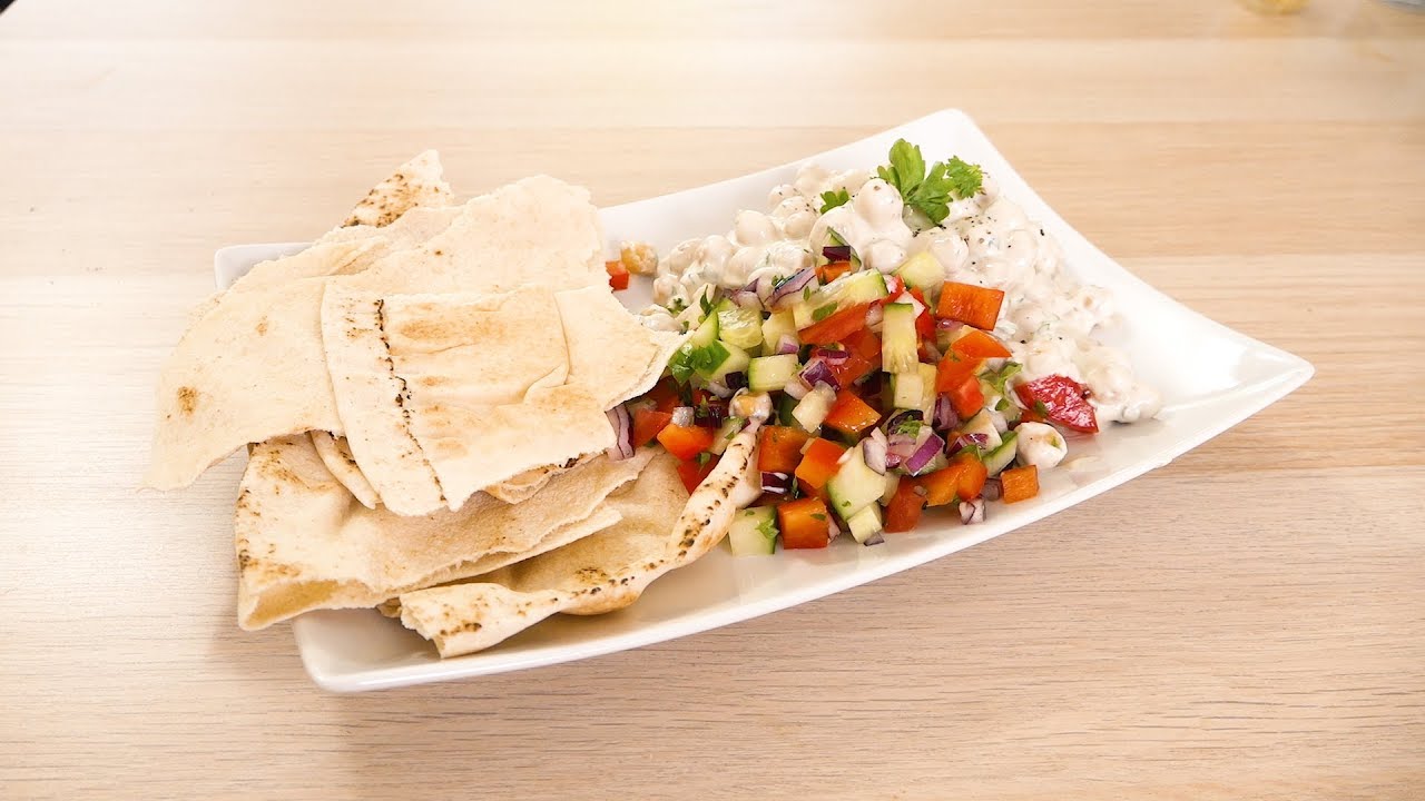 Vegetarisk Msabaha - Kikärtsröra med tahini (min favoriträtt) - YouTube